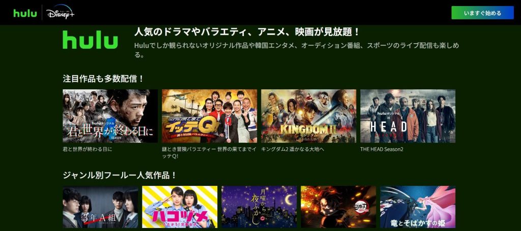 Hulu｜ディズニープラスセットプラン | DTI